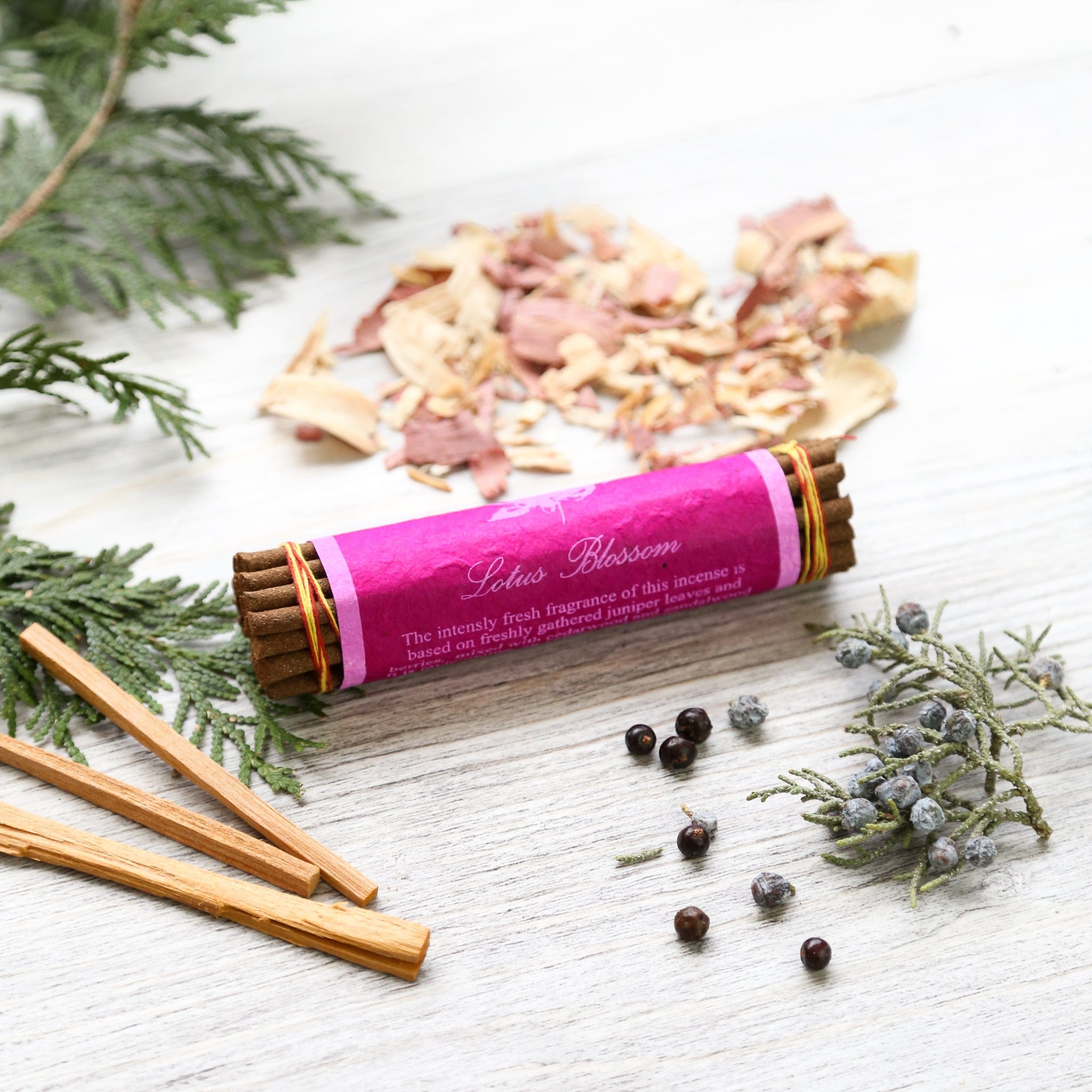 Pink Lotus Blossom Incense Handmade by Nuns - DharmaShop