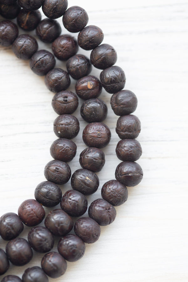 Antique Dark Phoenix Eye Bodhi Mala - DharmaShop