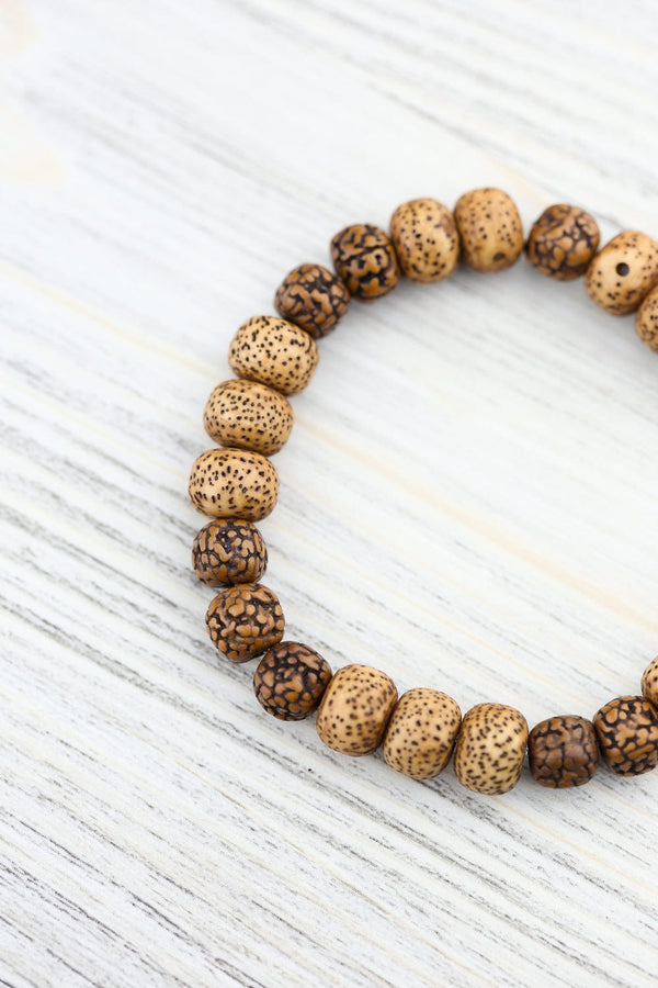 Anchor & Bloom - Lotus & Rudraksha Bracelet - DharmaShop