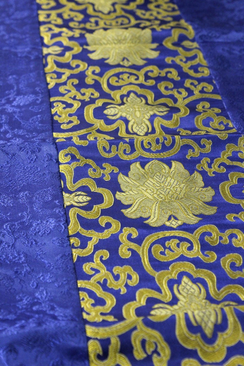 Royal Blue Brocade Altar Cloth - DharmaShop