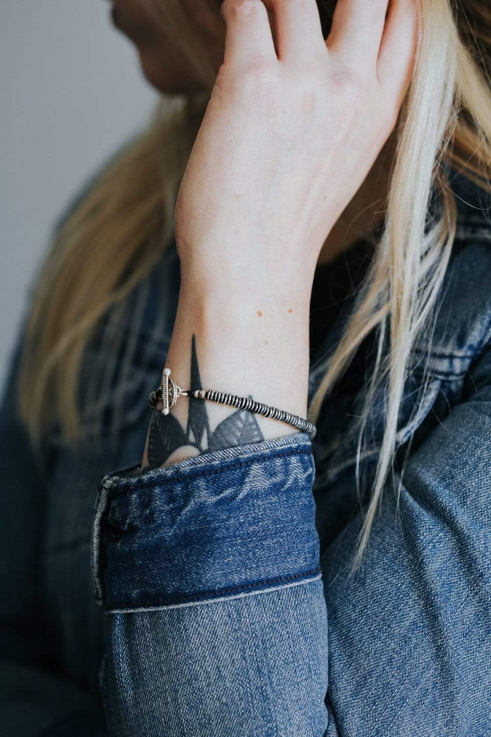 Aged Hill Tribe Silver Bracelet - DharmaShop