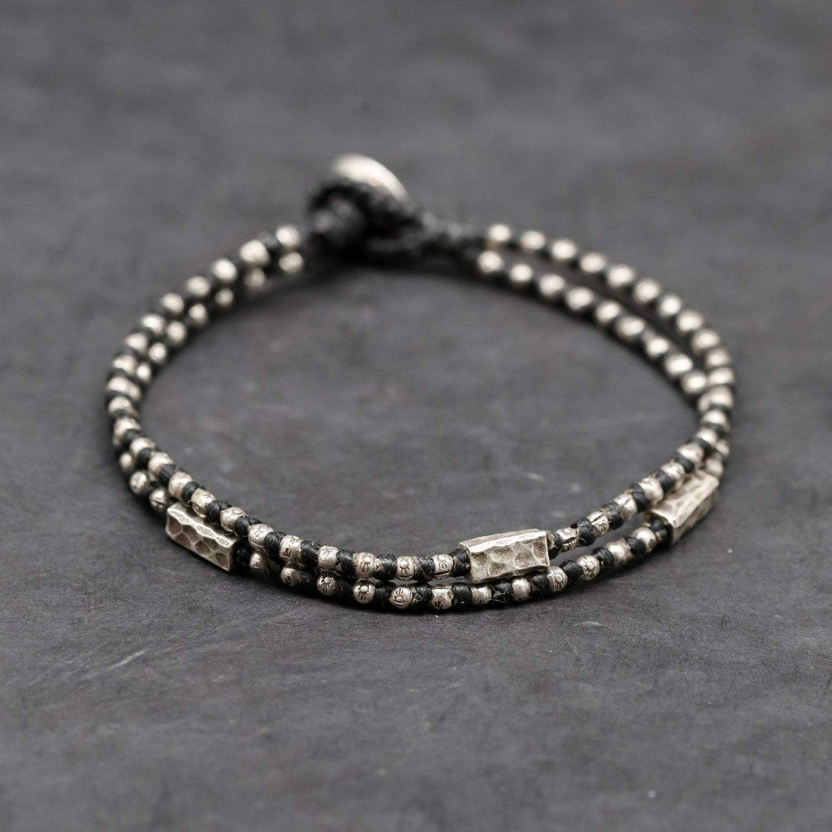 Hill Tribe Silver Bracelet for Men - Handcrafted in Thailand - DharmaShop