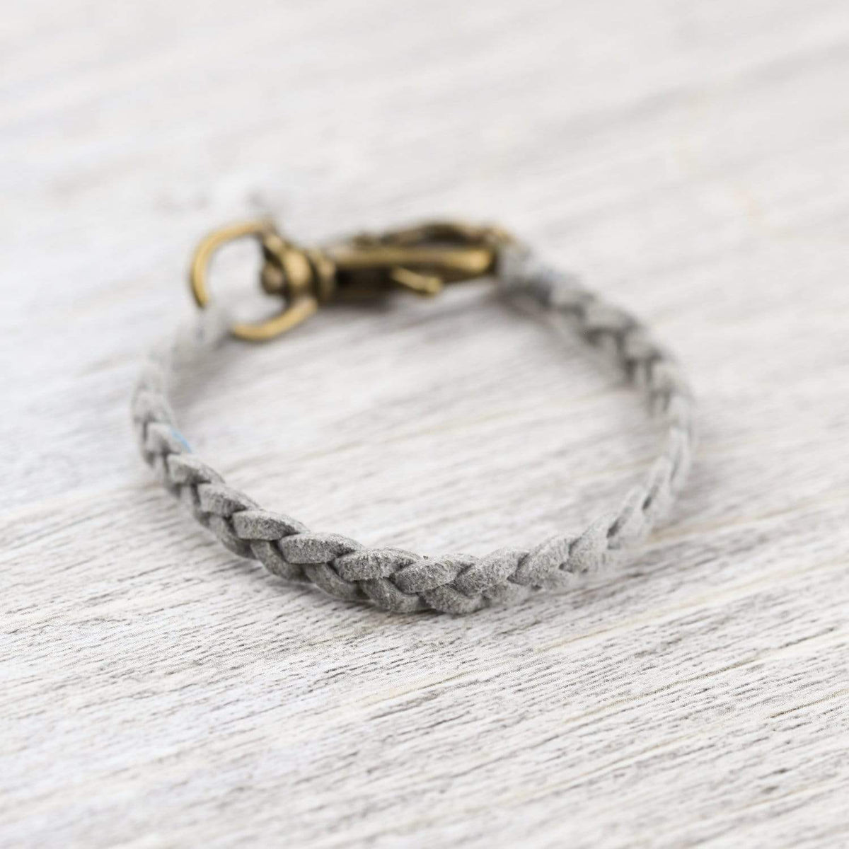 Braided Suede Bracelet in Gray - DharmaShop