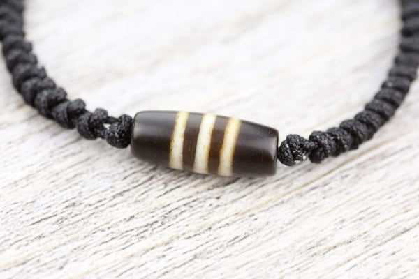 Traditional Striped Dzi Bracelet - DharmaShop