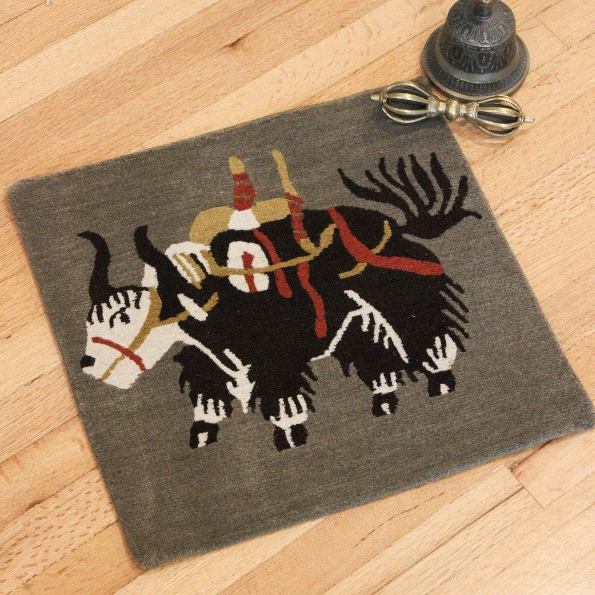 Brown Tibetan Yak Meditation Carpet - DharmaShop
