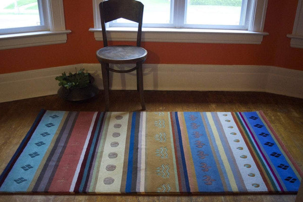 Hand Knotted Tibetan Chuba Design Carpet - DharmaShop