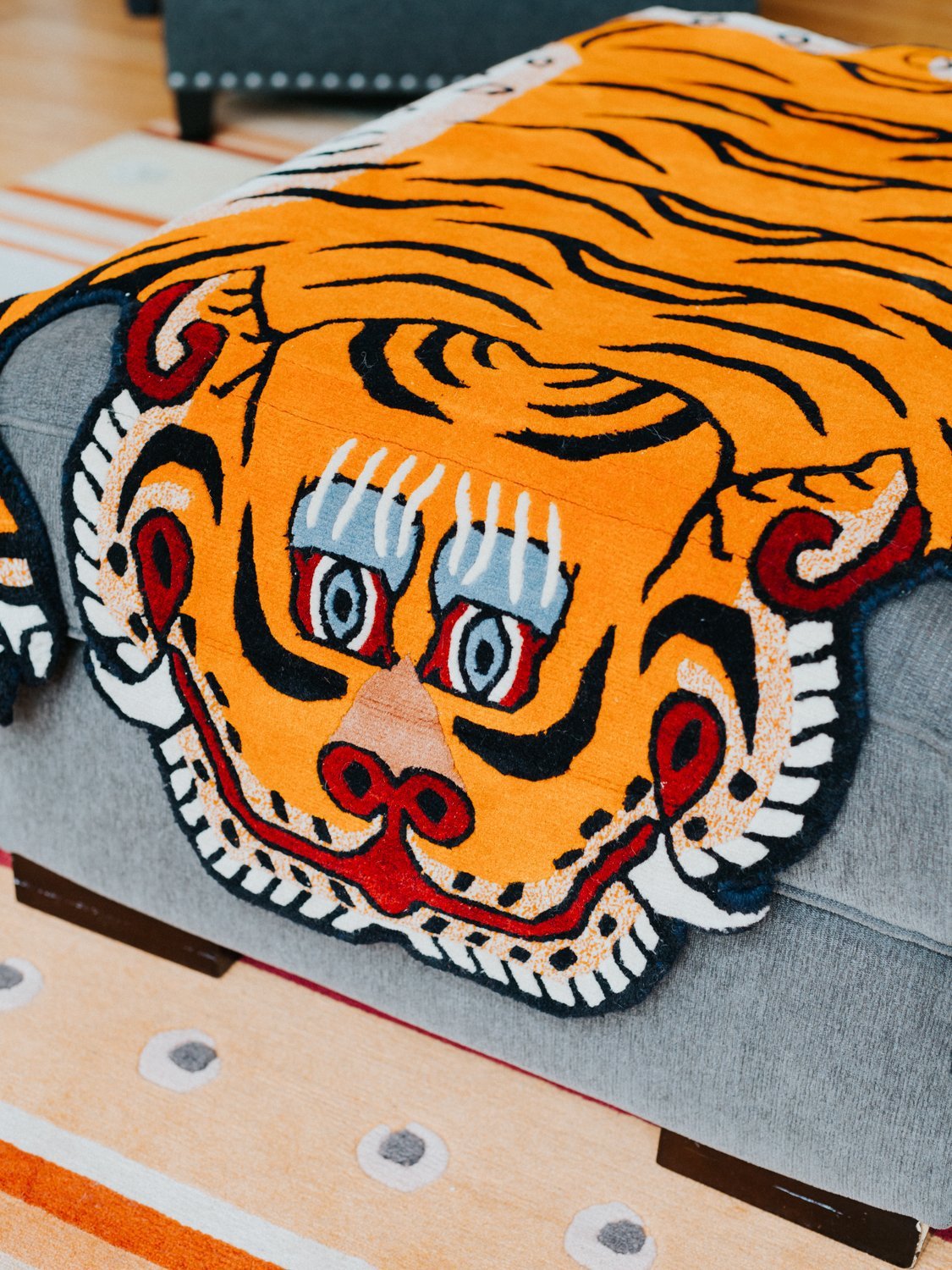 Original Large Tibetan Tiger Rug - DharmaShop