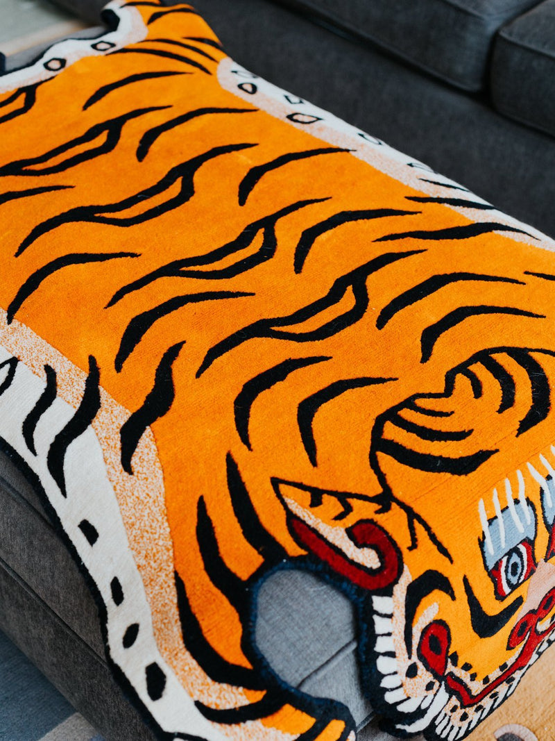 Original Large Tibetan Tiger Rug - DharmaShop