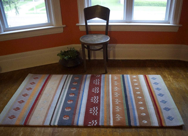 Tibetan Wool Chuba Design Carpet - DharmaShop