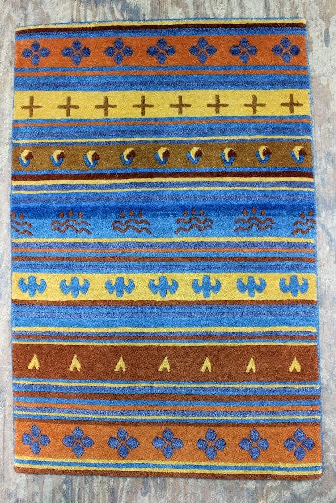 Traditional Chuba Skirt Design Tibetan Carpet - DharmaShop