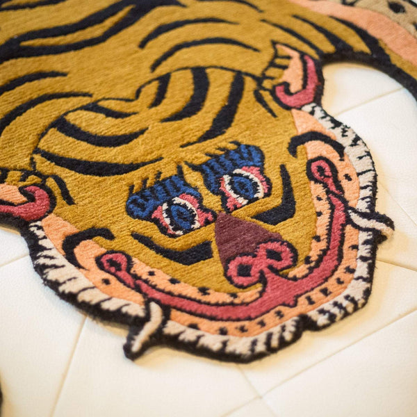 Small Tibetan Tiger Rug 10 - DharmaShop