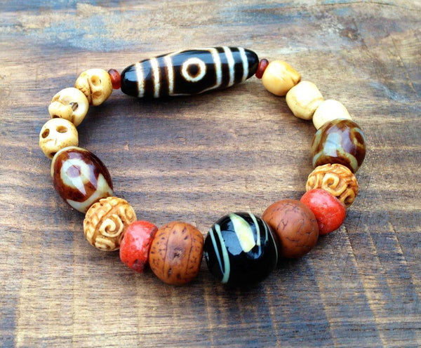 Sander's Dzi Wrist Mala of the Day - DharmaShop