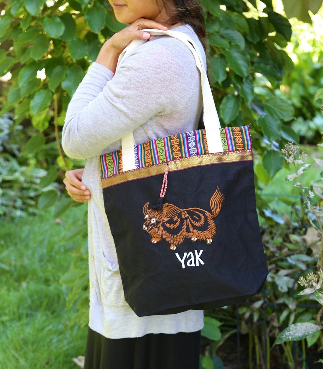 Black Bag Yak with Bhutanese Trim - DharmaShop