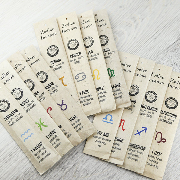 Aquarius Frankincense Zodiac Incense - DharmaShop