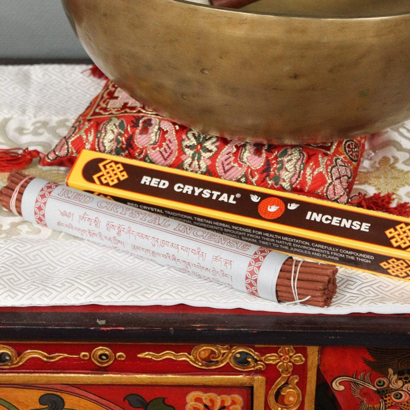 Authentic Red Crystal Tibetan Incense - DharmaShop