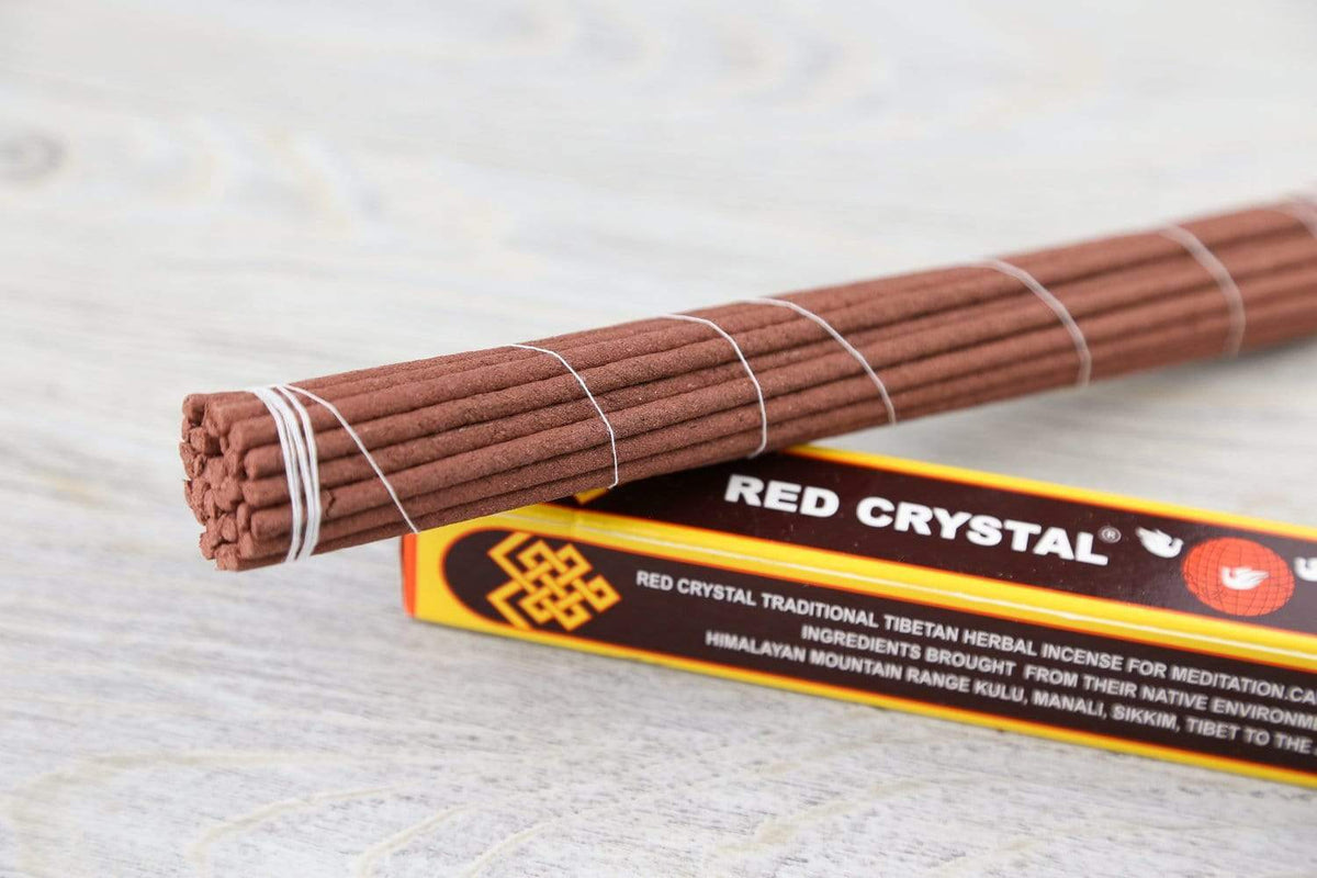 Authentic Red Crystal Tibetan Incense - DharmaShop