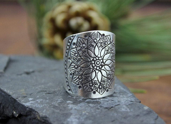 Lotus Flower Cuff Ring - DharmaShop