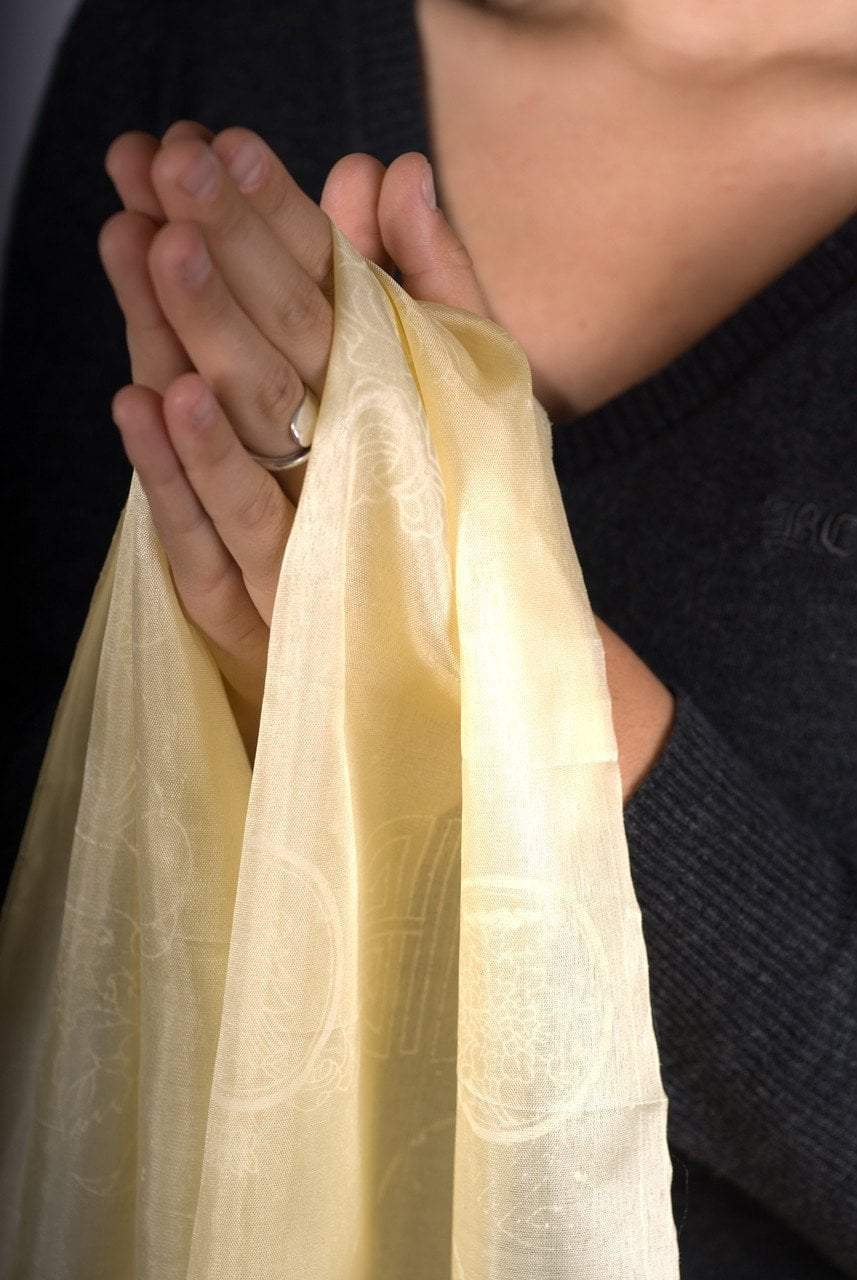 Kata Prayer Scarf in Cream - DharmaShop