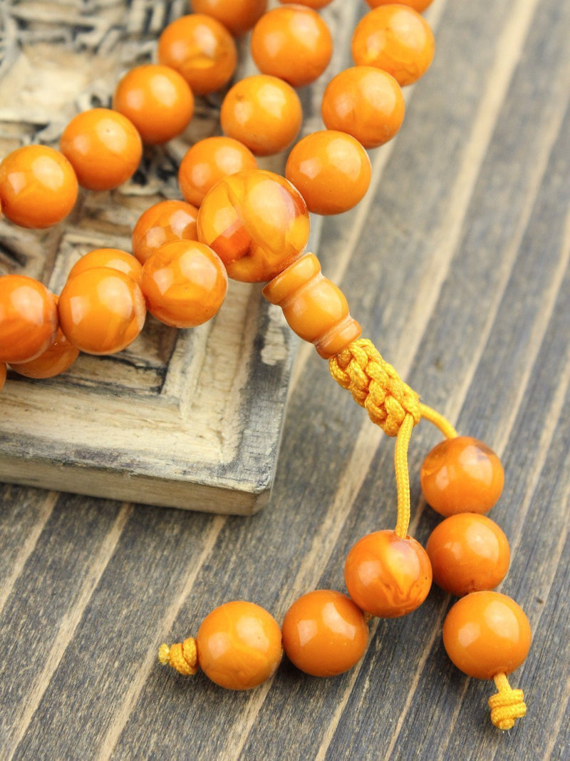 Imitation Amber Mala - DharmaShop