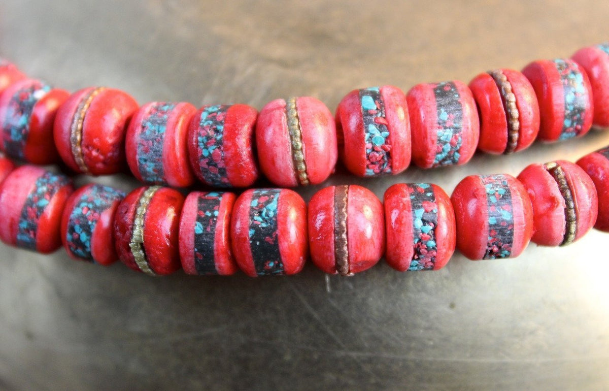 Ruby Red Yak Bone Mala - DharmaShop