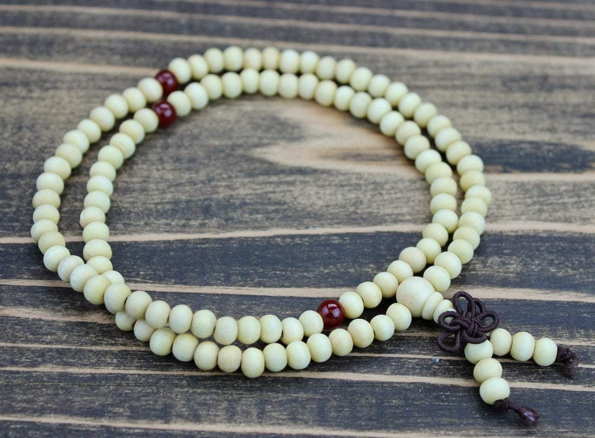 Small Light Wood Mala - DharmaShop