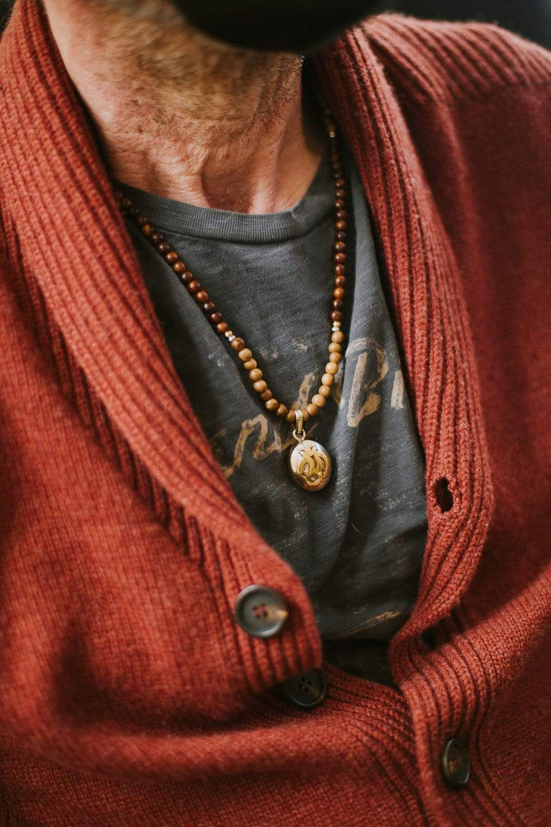 Grounding Wood Om Mani Mala - DharmaShop