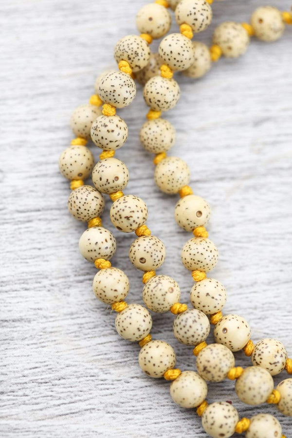 Hand Knotted Lotus Seed Mala - DharmaShop