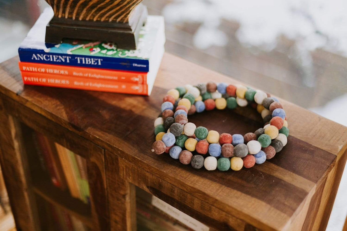 Large Thai Buddha Bead Mala Multicolor - DharmaShop
