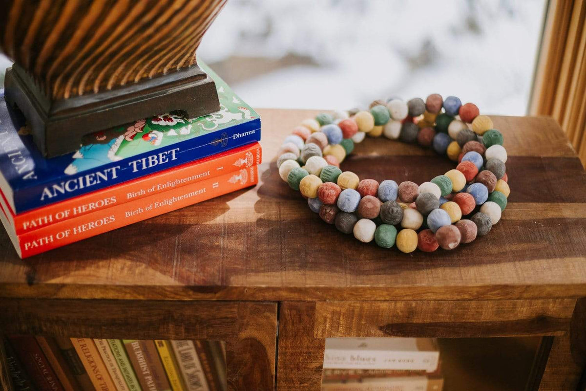 Large Thai Buddha Bead Mala Multicolor - DharmaShop