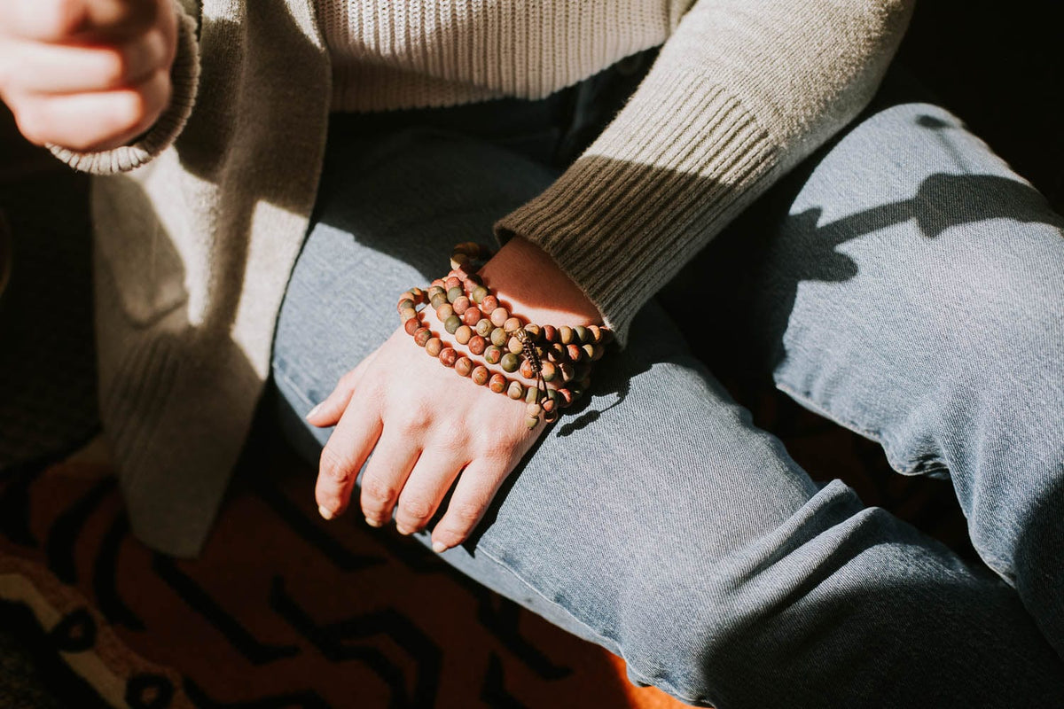 Matte Riverstone Mala - DharmaShop