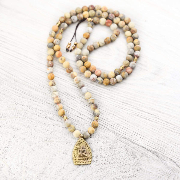 Nature's Protection Amulet Mala Necklace - DharmaShop