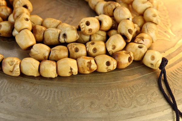Large Skull Bone Bead Mala - DharmaShop