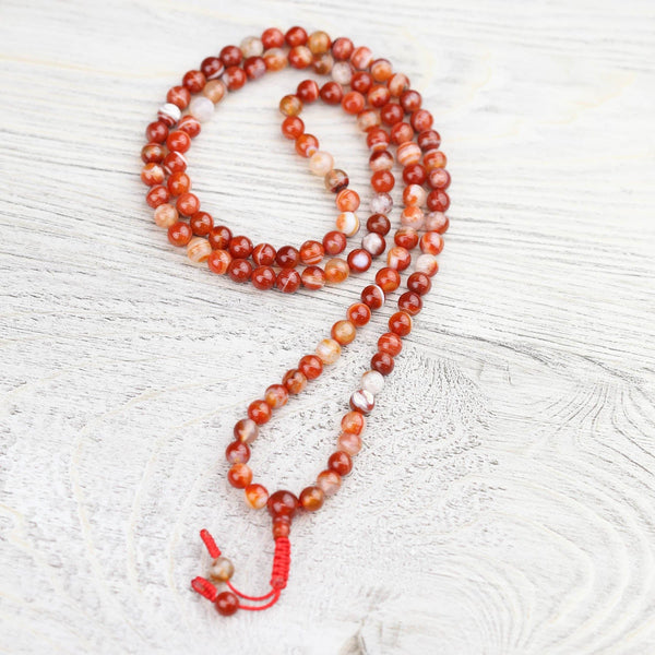 Sardonyx Fire Agate Mala & Bracelet Set - DharmaShop