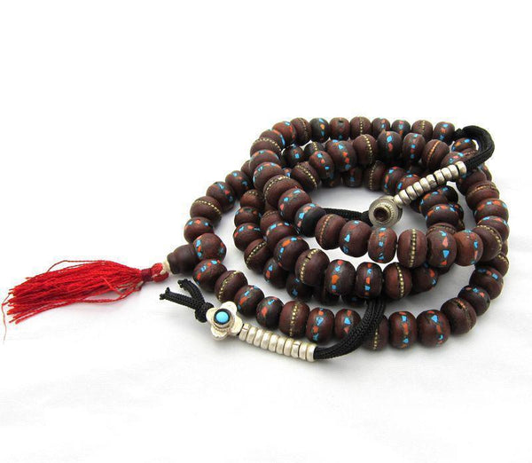 Bodhi Seed with Turquoise and Copper - DharmaShop