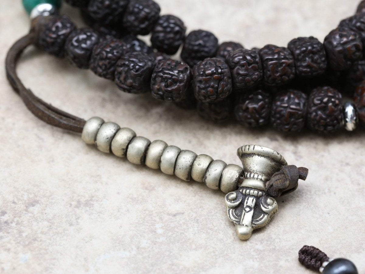 Traditional Tibetan Rudraksha Mala - DharmaShop
