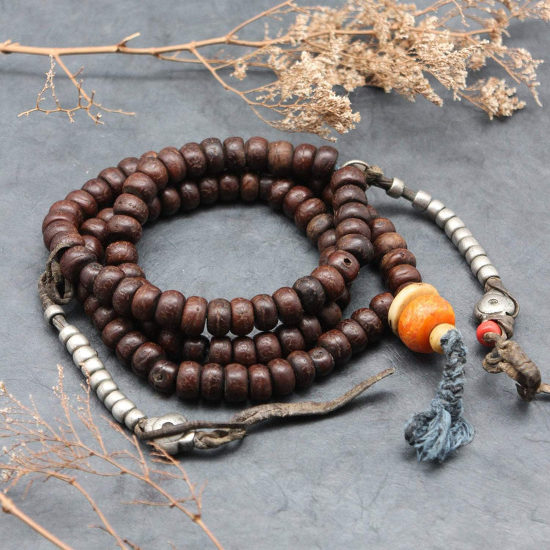 True Antique Monk's Mala 58 - DharmaShop