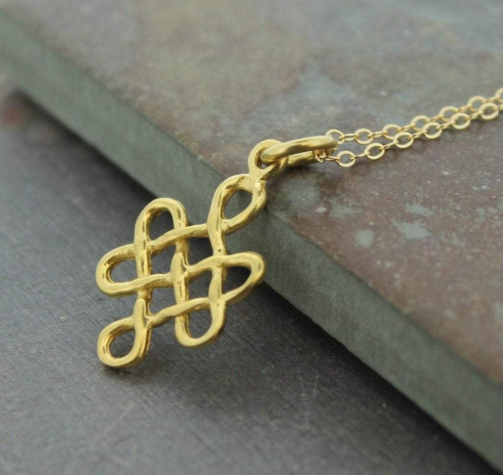 Gold Eternal Knot - DharmaShop