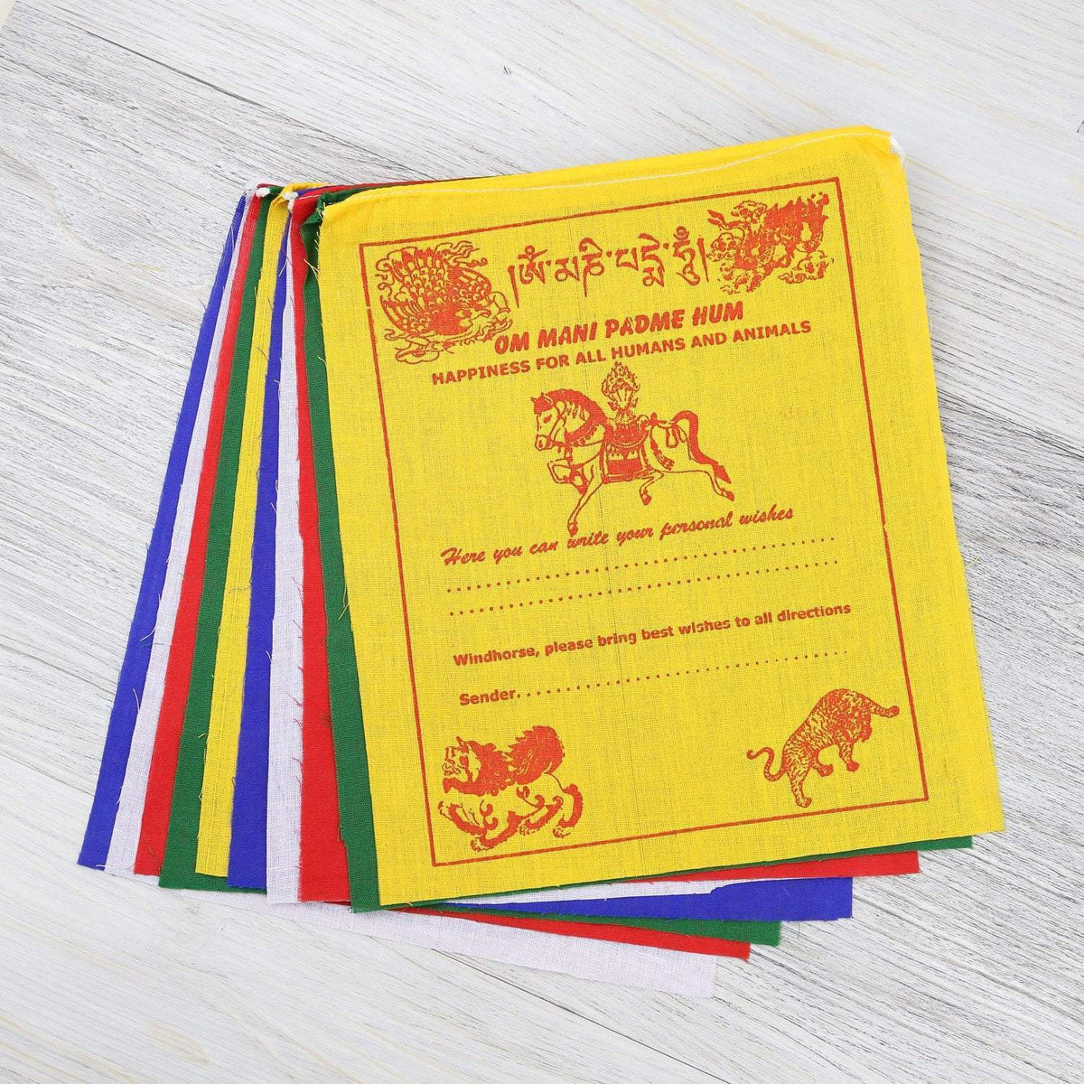 Bulk of 20 Fly Your Wishes Prayer Flags - DharmaShop
