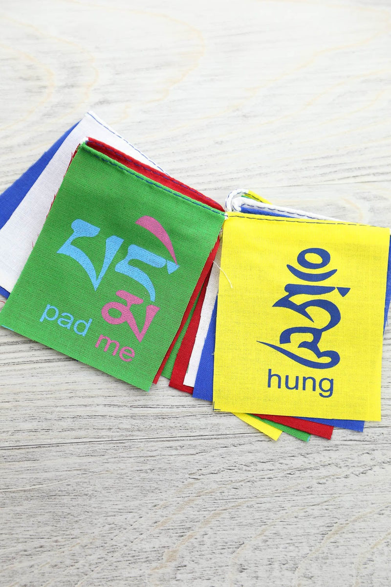 Compassion Mantra Prayer Flags - DharmaShop