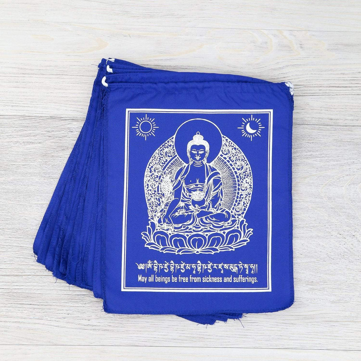 Healing Blue Buddha Prayer Flags - DharmaShop