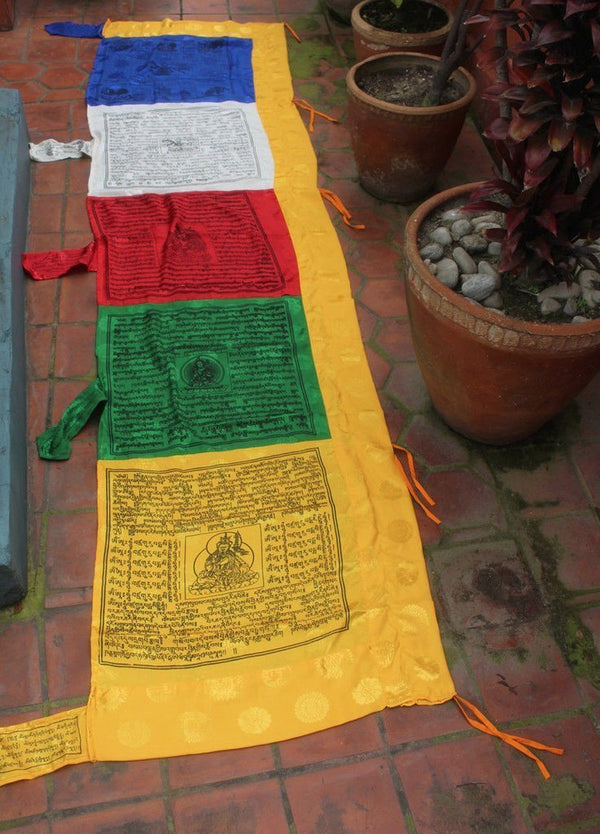 High Quality Silk Vertical Prayer Flags - DharmaShop