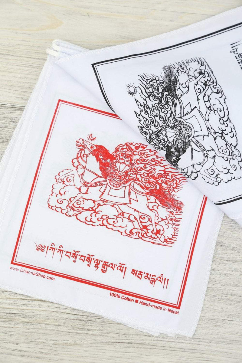 White Windhorse Flags - DharmaShop