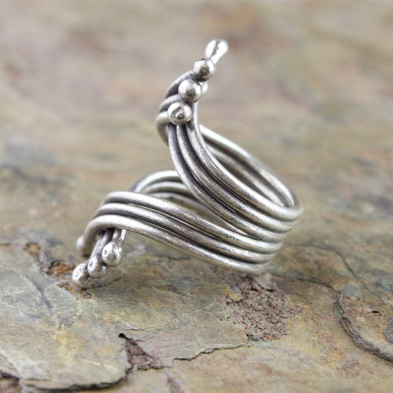Intertwining Silver Ring - DharmaShop