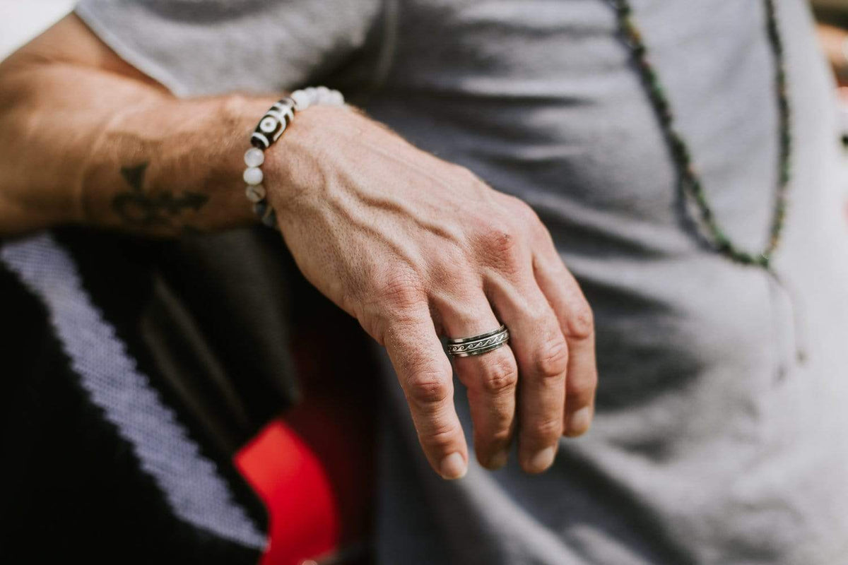 Ocean Waves Spinning Ring - DharmaShop