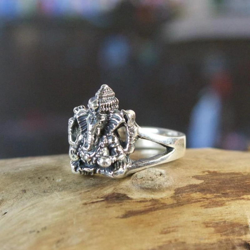 Ganesh Silver RIng - DharmaShop