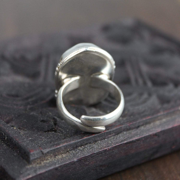 Small Onyx Buddha Intuition Ring - DharmaShop
