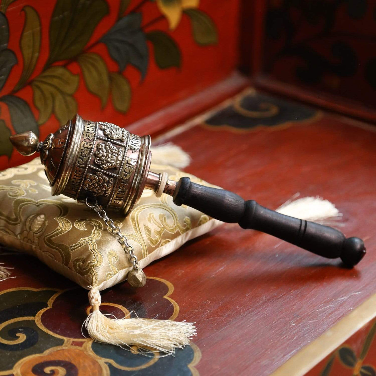 One of a kind Large Prayer Wheel - DharmaShop