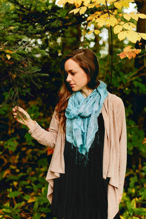 Sheer Dharma Scarf in Sky Blue - DharmaShop