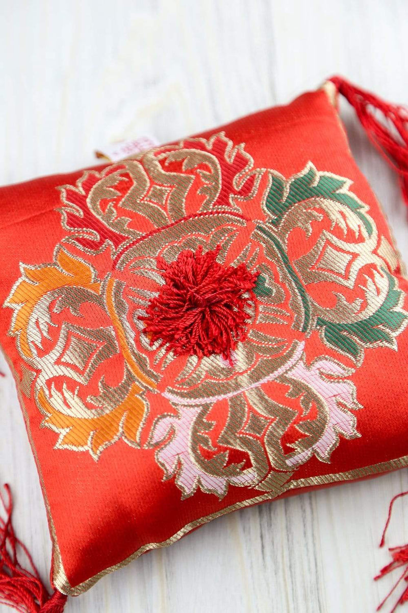 Ruby Red Singing Bowl Pillow - DharmaShop