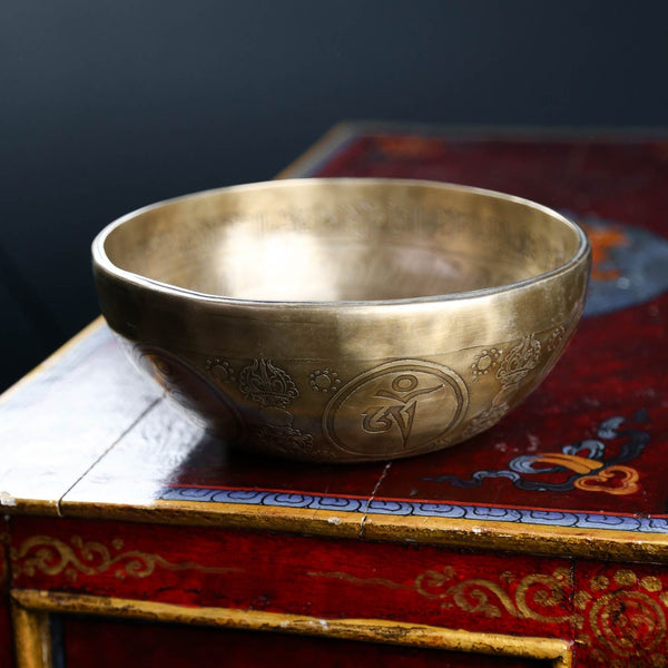 Etched Lingham Compassion Singing Bowl - DharmaShop